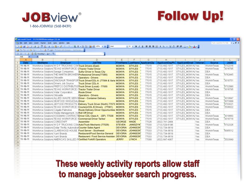 Jobview Resources